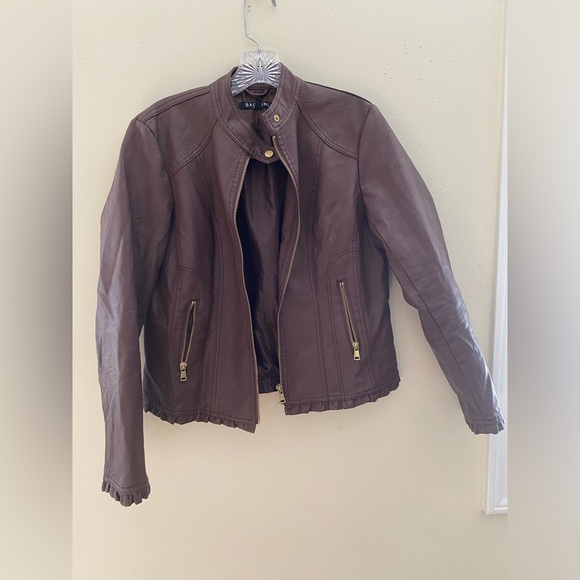 Baccini | Jackets & Coats | Baccini Leather Jacket For Womensize Pm ...